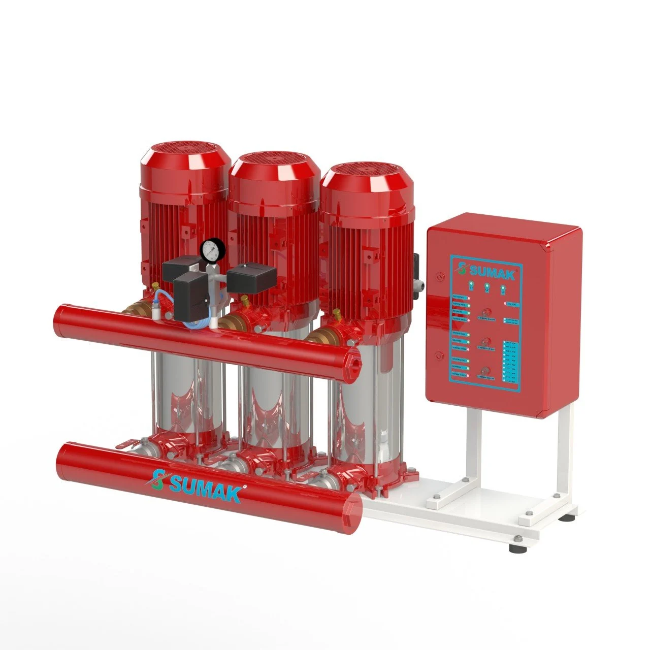 Sumak SHT 12 C 400/7-EEEY Üç Pompalı Elektrikli Yangın Hidroforu ...